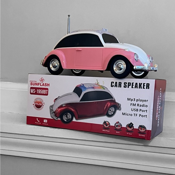 Portable Audio & Video | New Pink Volkswagen Wireless Taxi Speaker ...